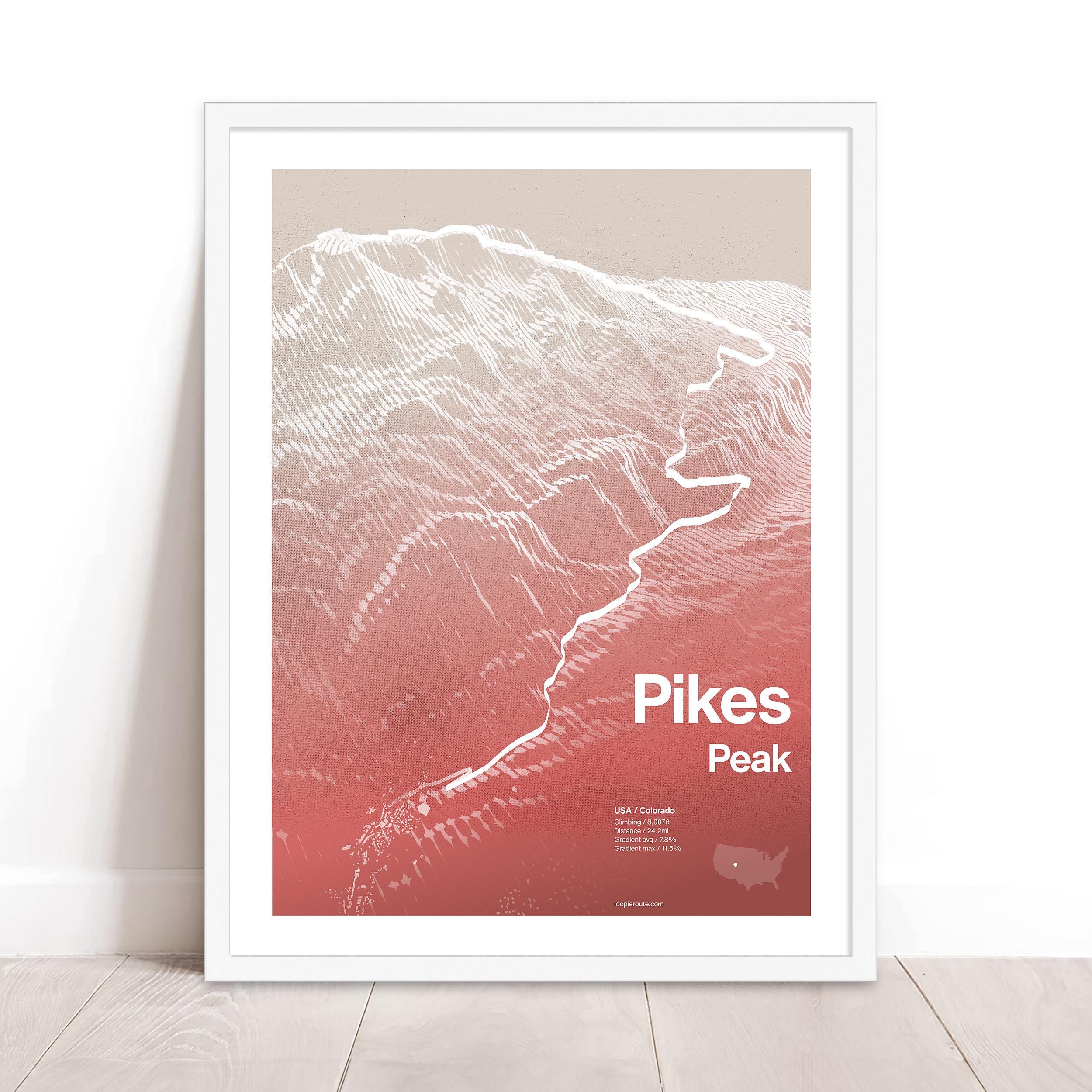 Pikes Peak Climb Poster - Etsy