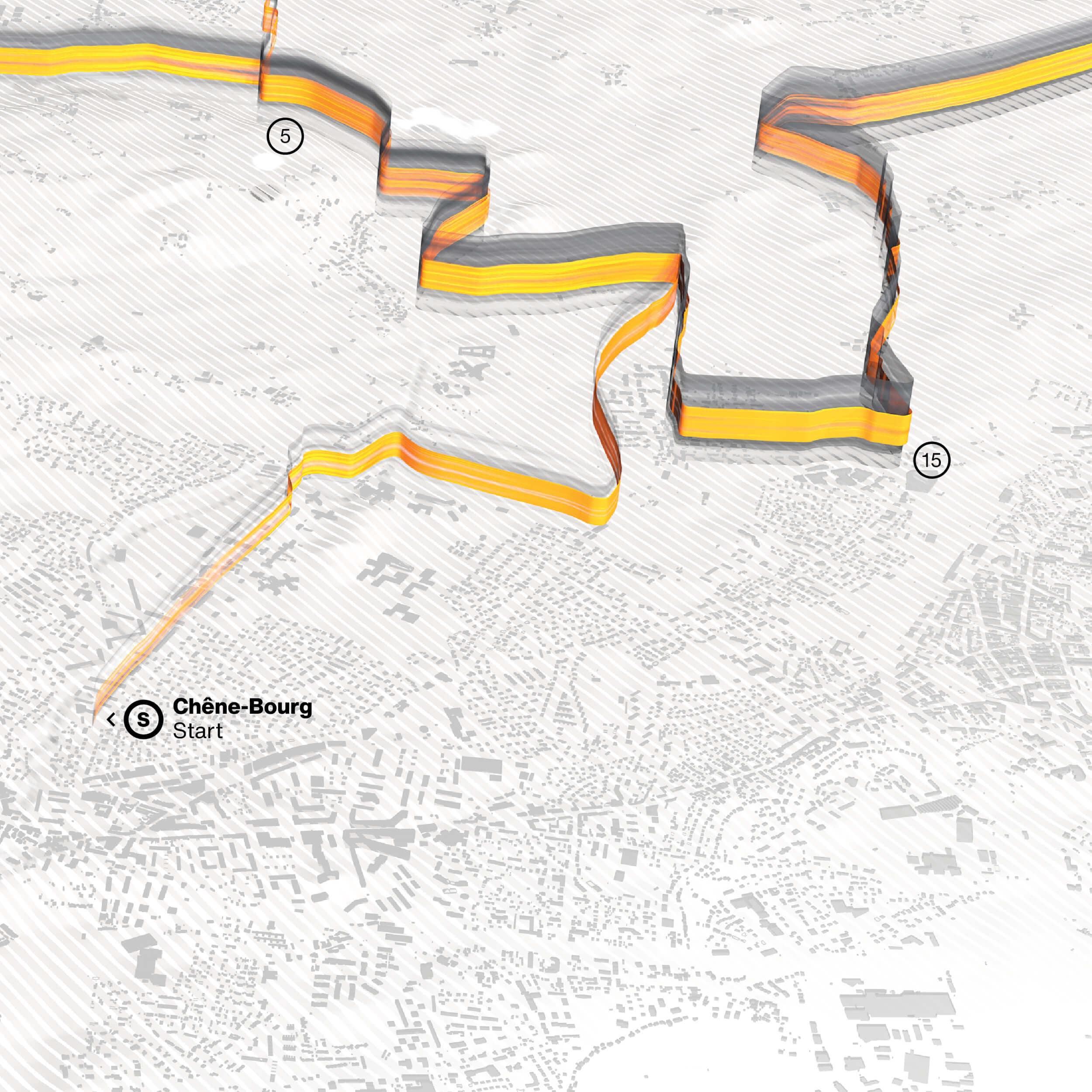 Geneva Marathon / Personalised Route Map - Etsy