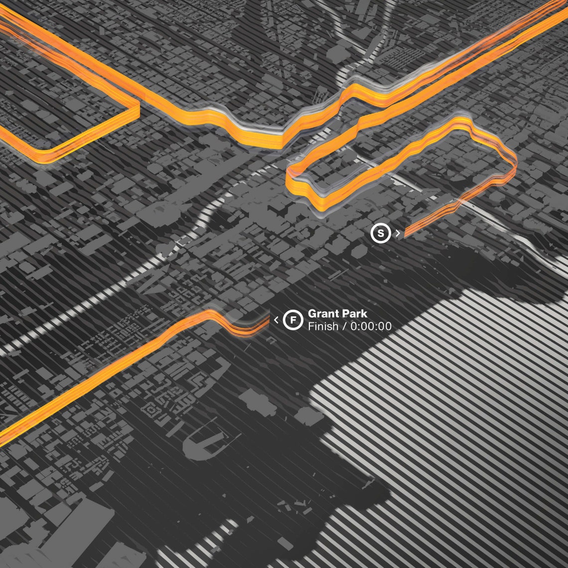 Chicago Marathon / Personalised Route Map - Etsy