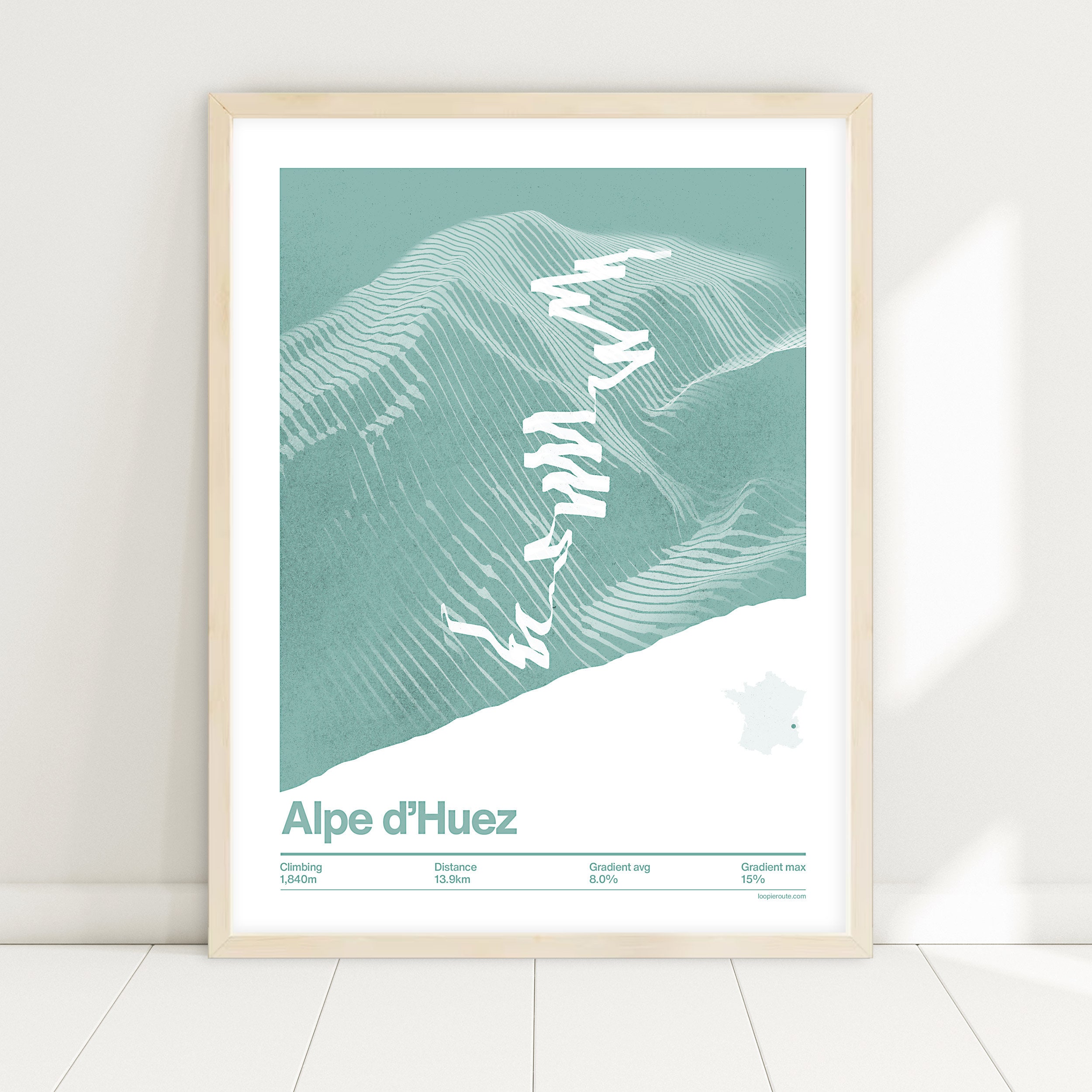 Alpe D'huez Climb Poster - Etsy