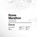 Rome Marathon / Personalised Route Map - Etsy