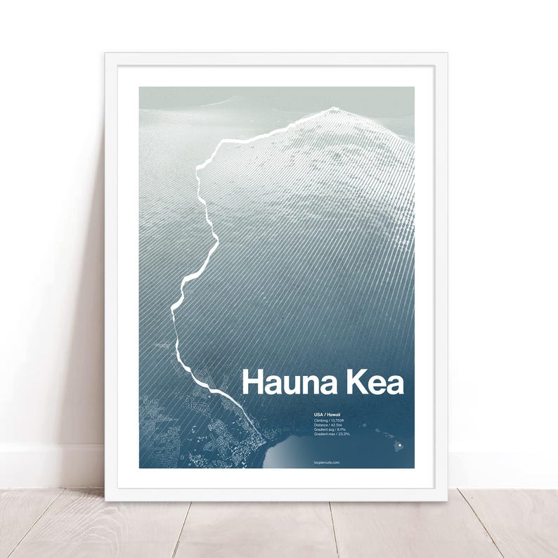 Hauna Kea Climb Poster - Etsy