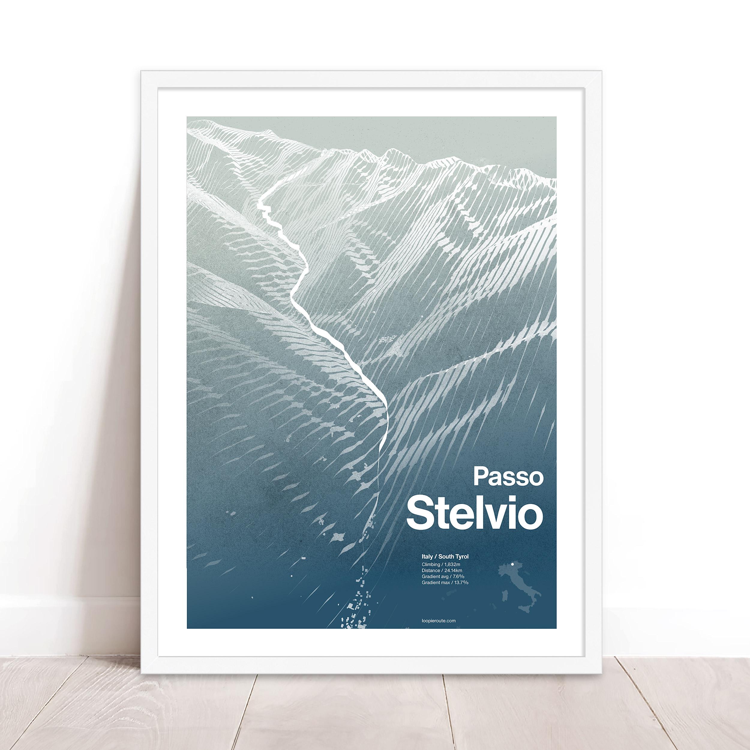Passo Dello Stelvio Climb Poster - Etsy