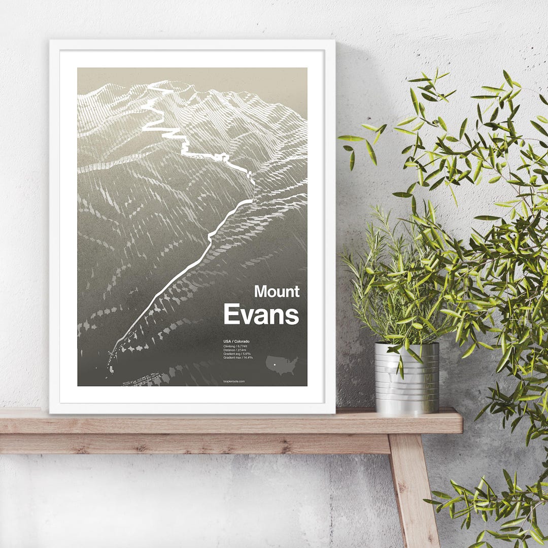 Mount Evans Climb Poster - Etsy