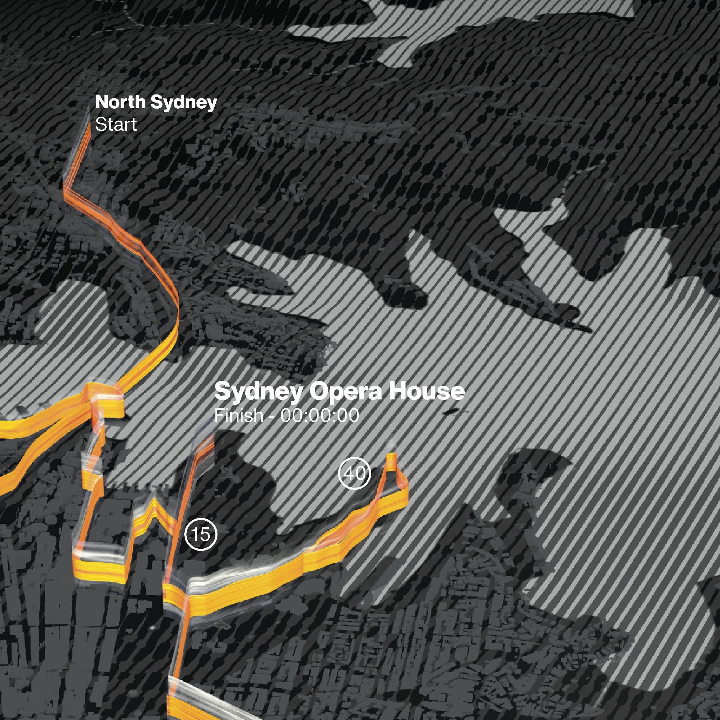 Sydney Marathon / Personalised Route Map - Etsy