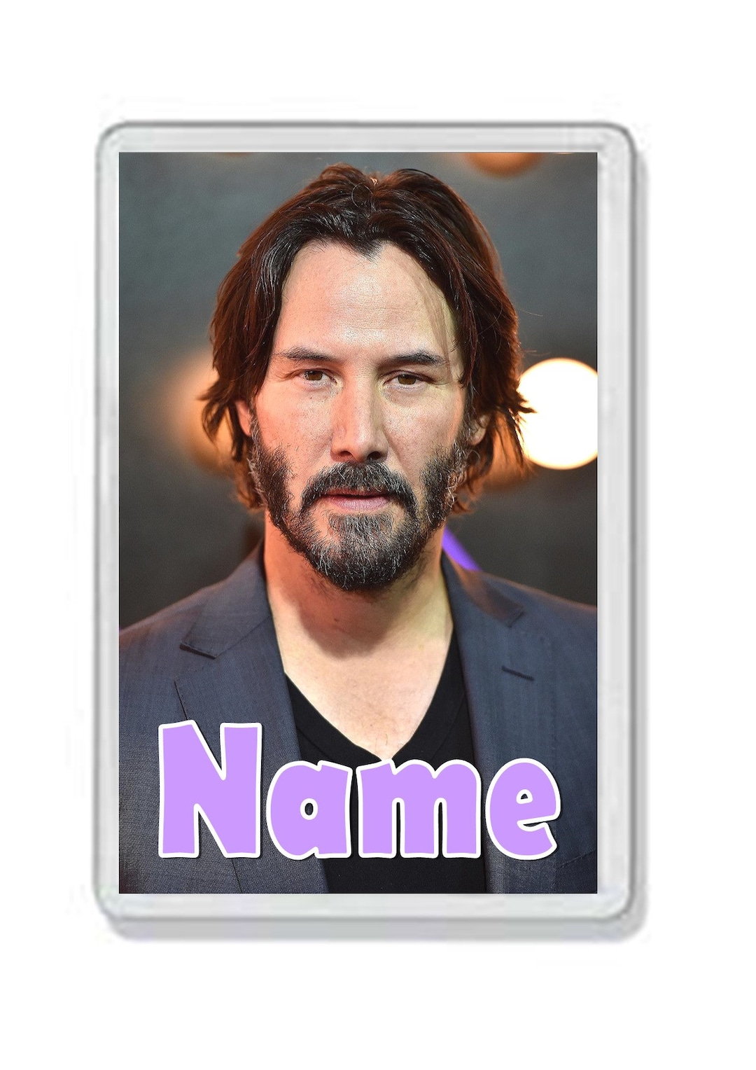 Personalised Keanu Reeves Fridge Magnet - Add Any Name / Text *great ...