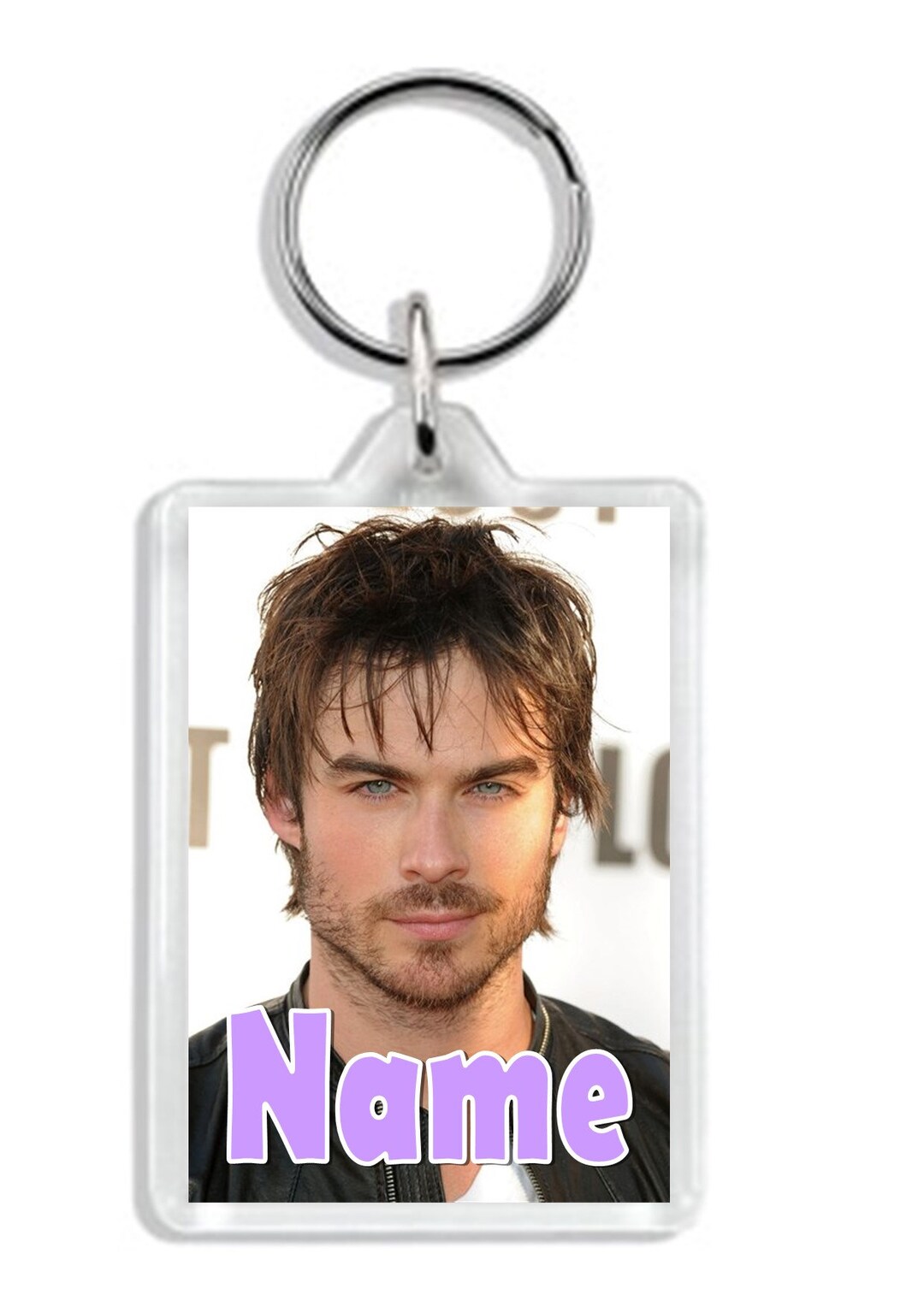Personalised Ian Somerhalder Keyring / Keychain / Bag Tag - Add Any ...