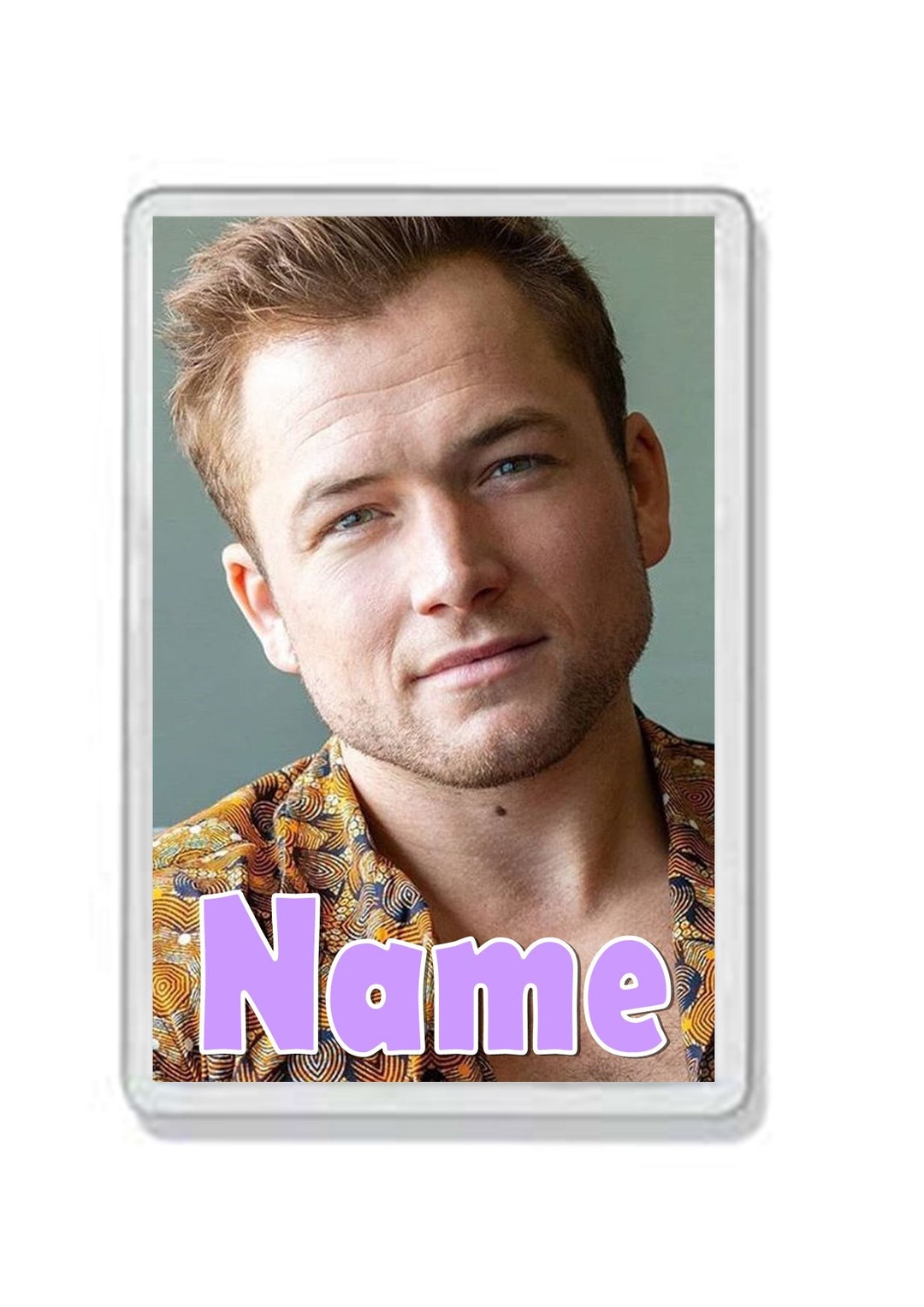Personalised Taron Egerton Fridge Magnet - Add Any Name/ Text *great ...