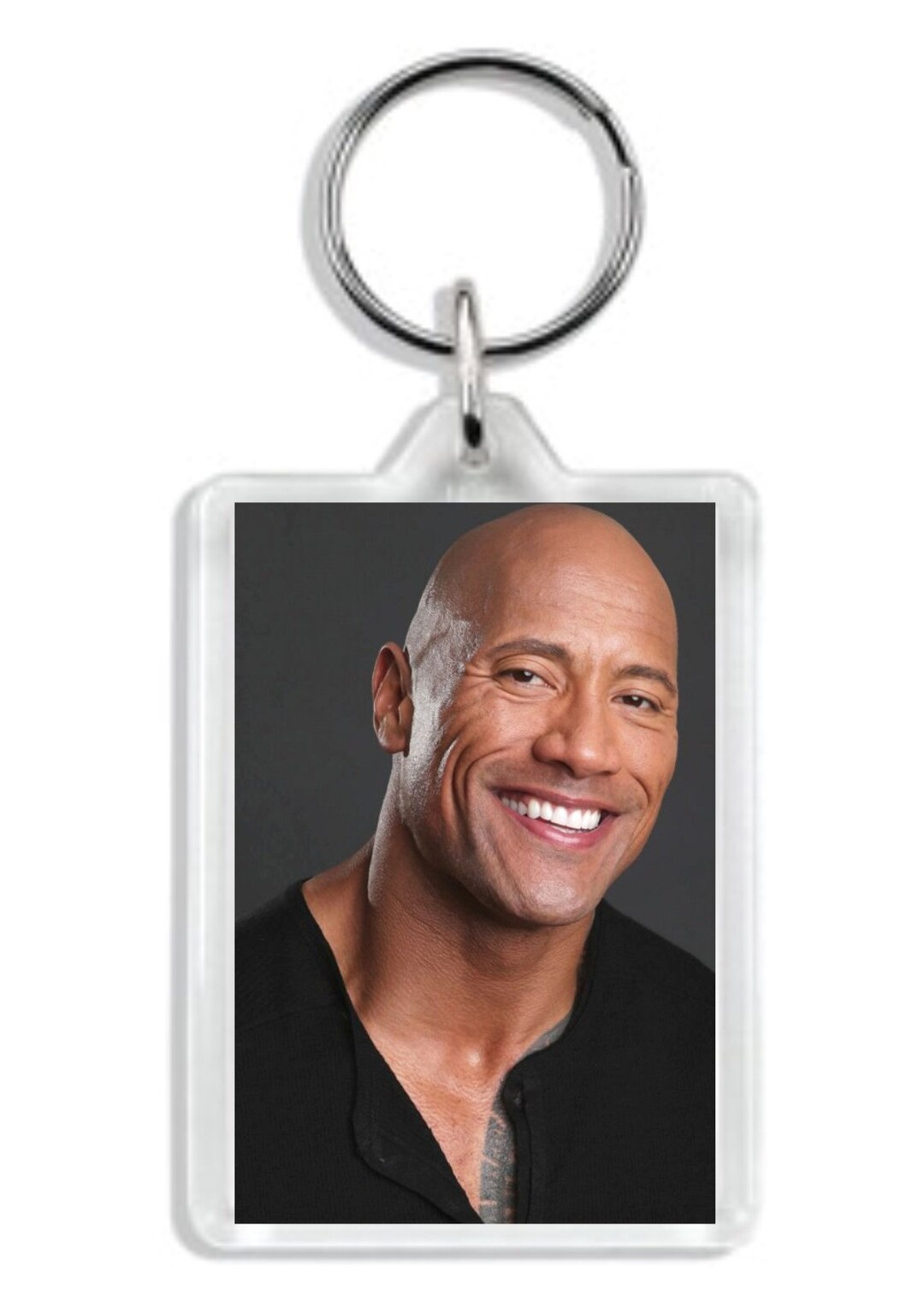 Dwayne Johnson (the Rock) Keyring / Keychain / Bag Tag *great Gift* - Etsy
