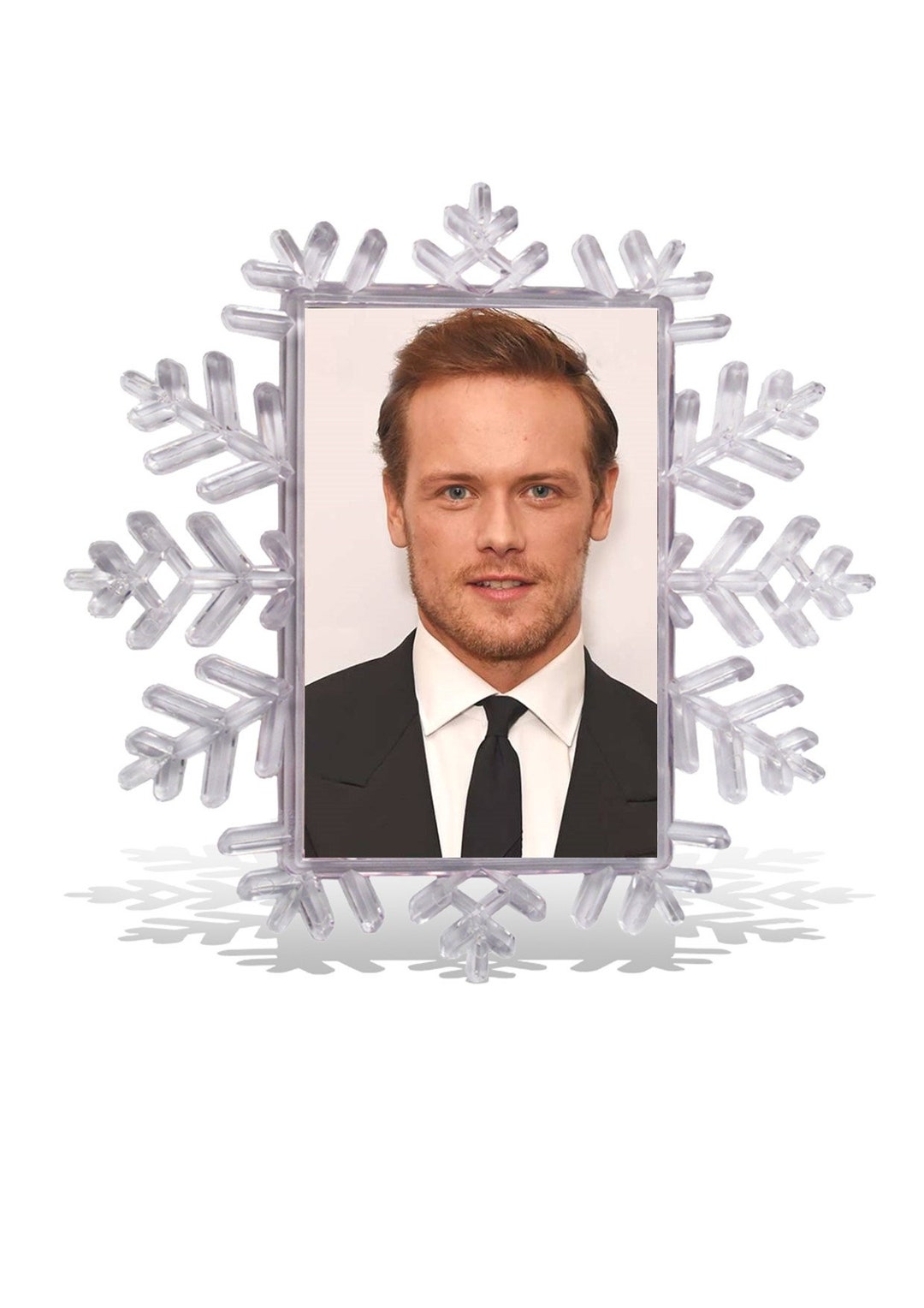 Sam Heughan Christmas Tree Snowflake Hanger / Decoration / Bauble ...