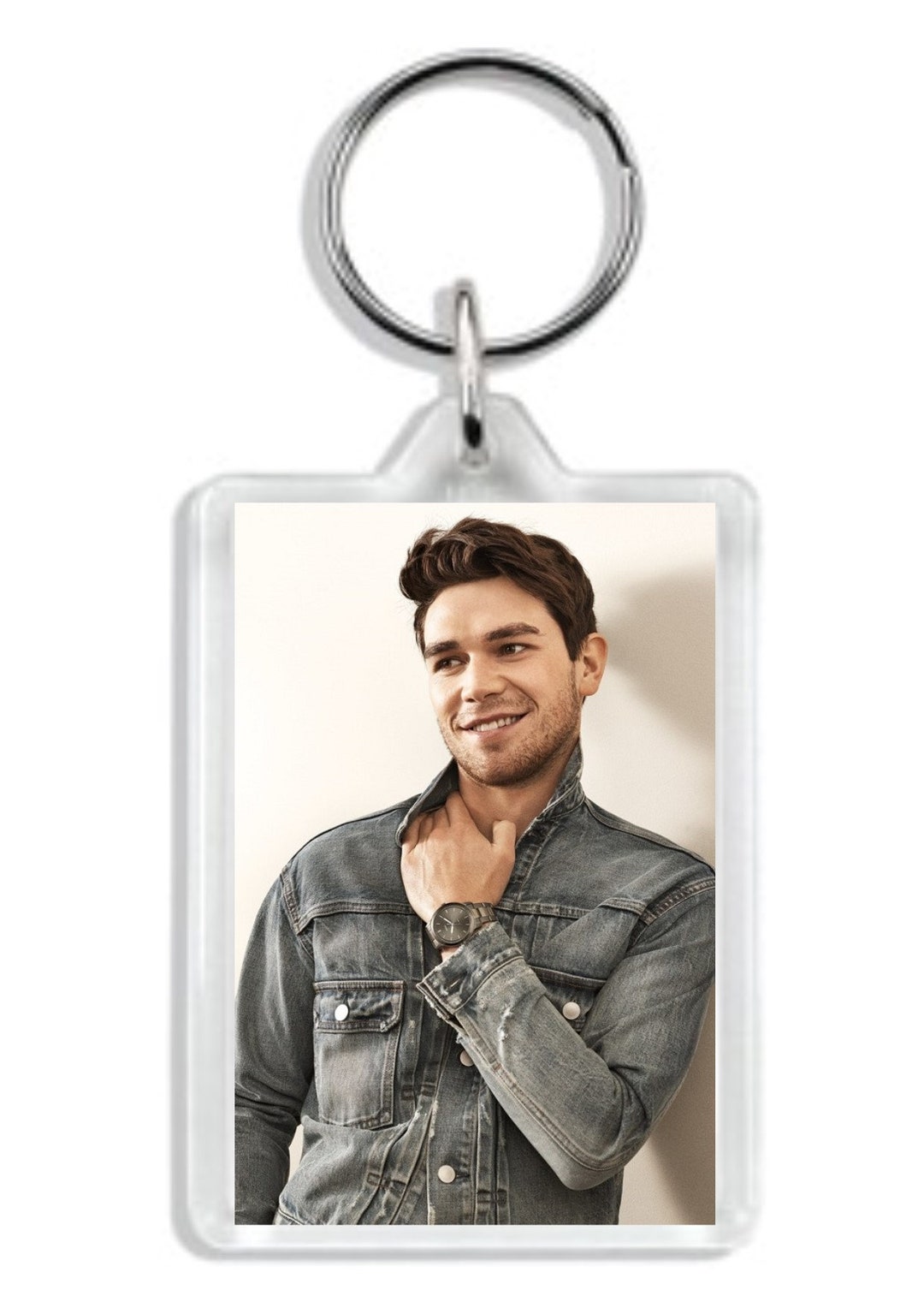KJ Apa Keychain, Double-sided Photo Acrylic Keyring - Etsy