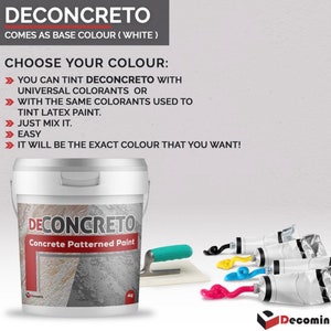 Concrete Effected Decorative Paint DECONCRETO Exclusive Touch - 4 KG - Etsy