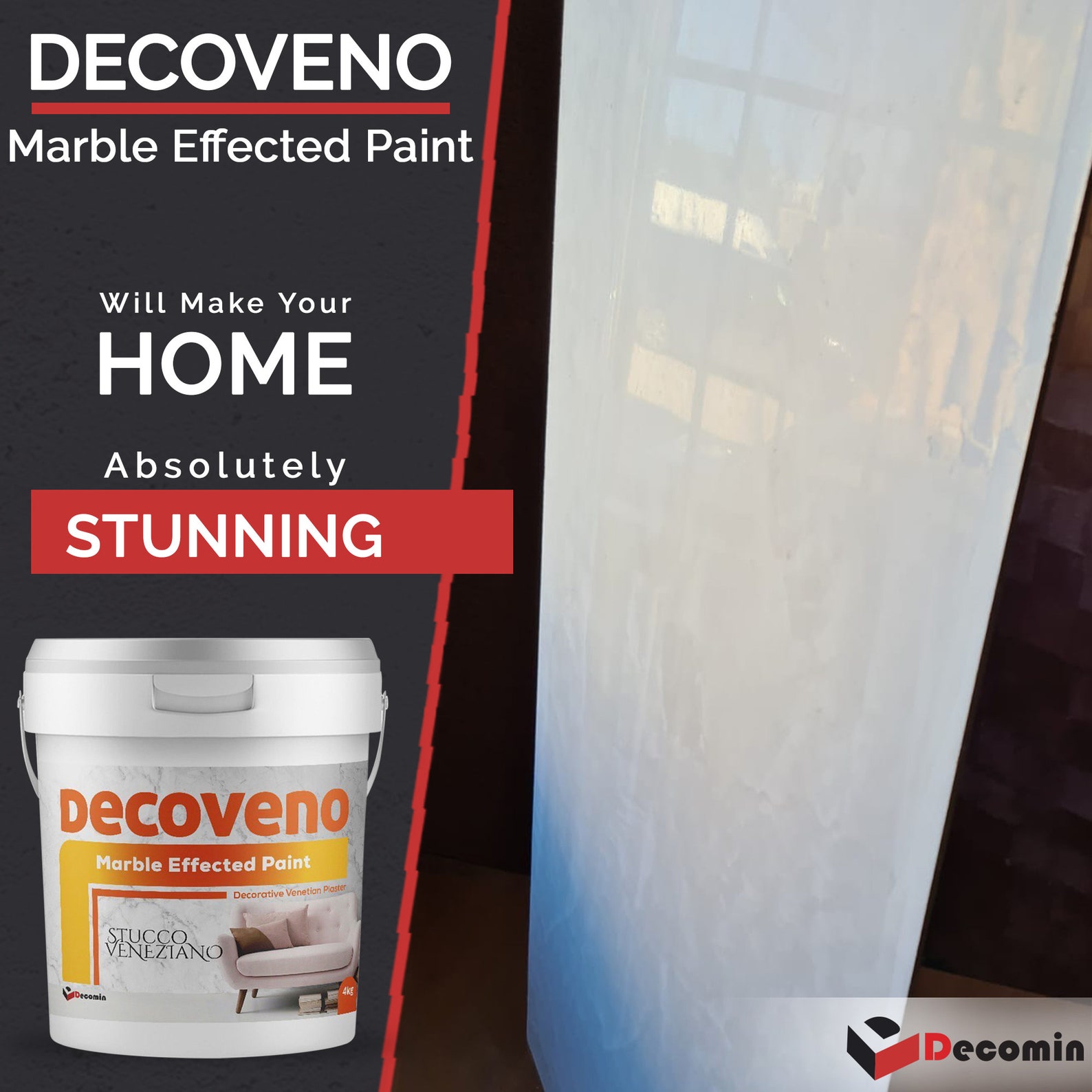 Marble Effected Decorative Paint DECOVENO Venetian Plaster - Etsy