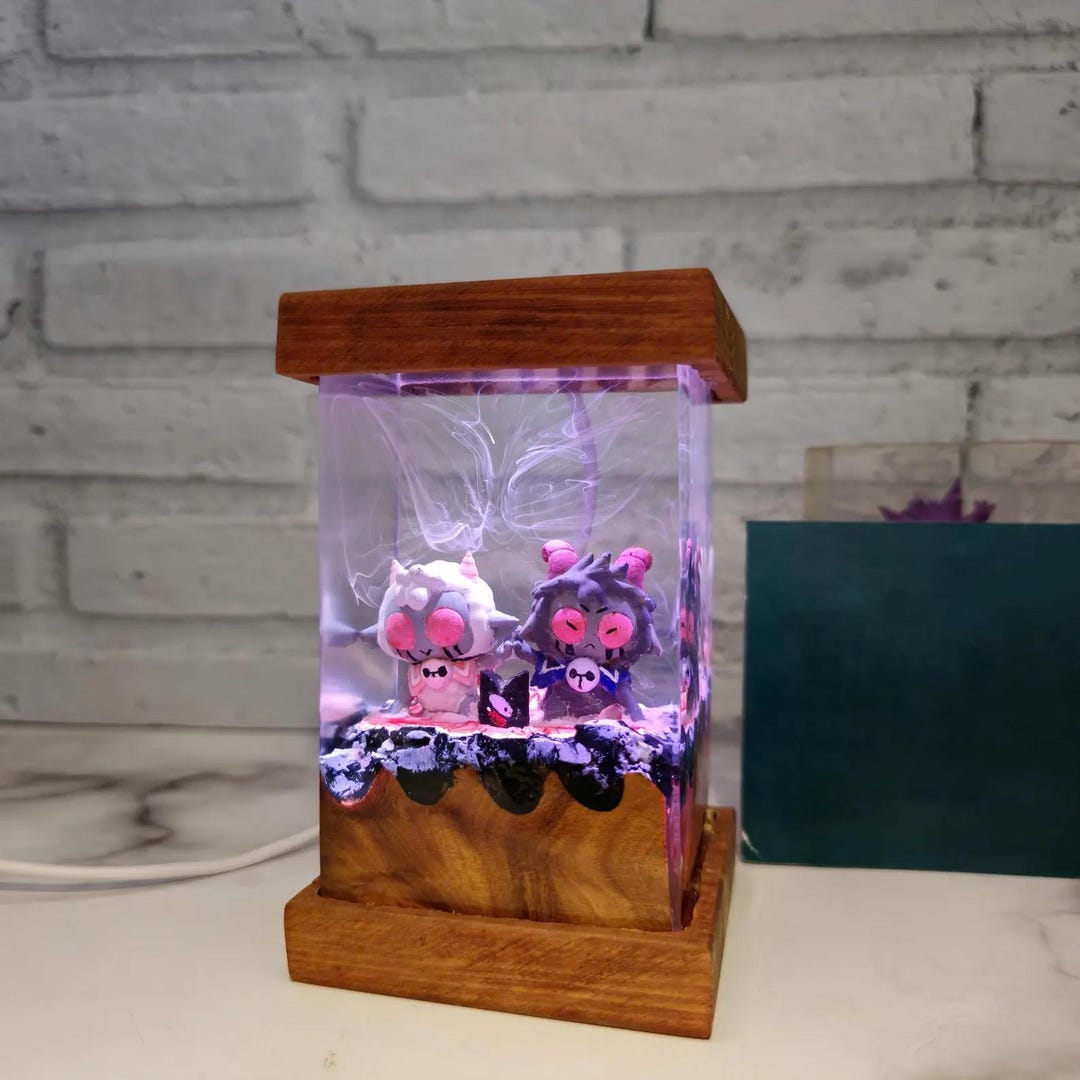 Cult of the Lamb Goat Resin Lamp | Cute Chibi Game Light | Handmade ...