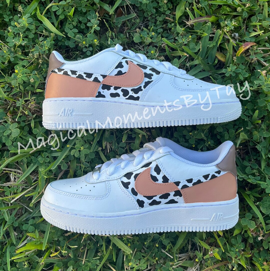 Custom Air Force 1s, Cow Print AF1, Custom Air Force 1s, Cow Print Air ...