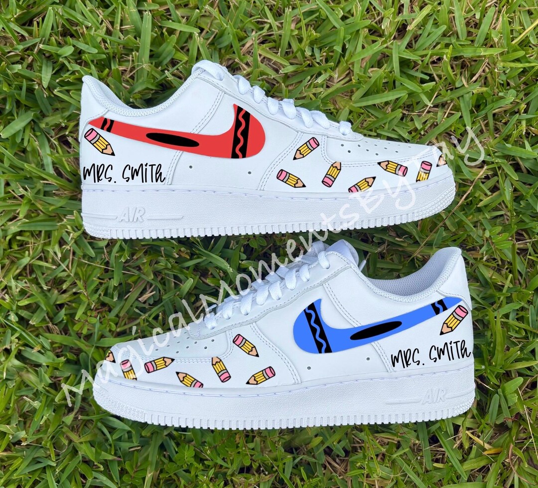 Custom Air Force 1s, Teacher Af1s, School Air Force 1, Teacher Air ...