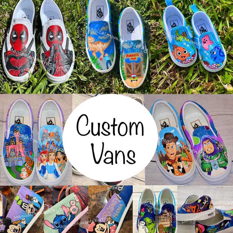 Custom Painted Vans - Etsy