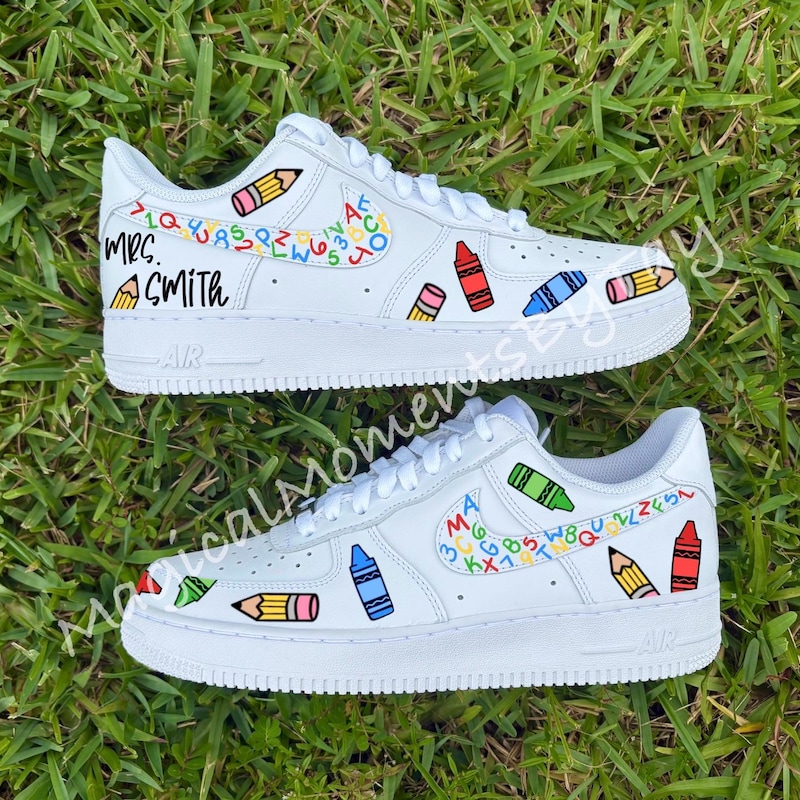 Painted Nikes Shoes Woman - Etsy