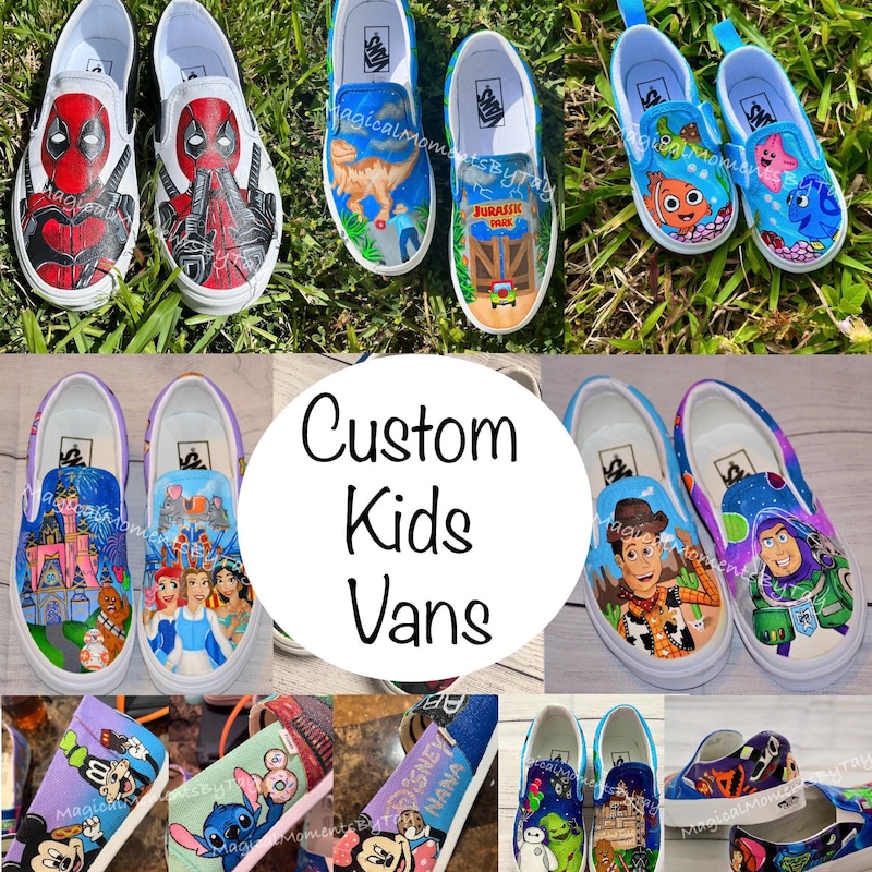 Custom Cartoon Shoes - Etsy