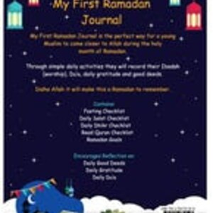 My First Ramadan Journal Islamic Ramadhan Eid Activity Book Kids Fun - Etsy
