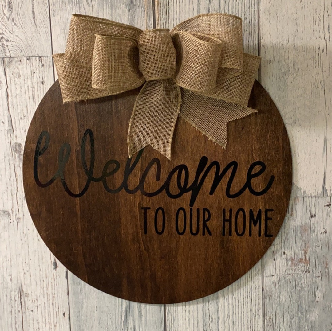Rustic Wooden Welcome Sign - Etsy