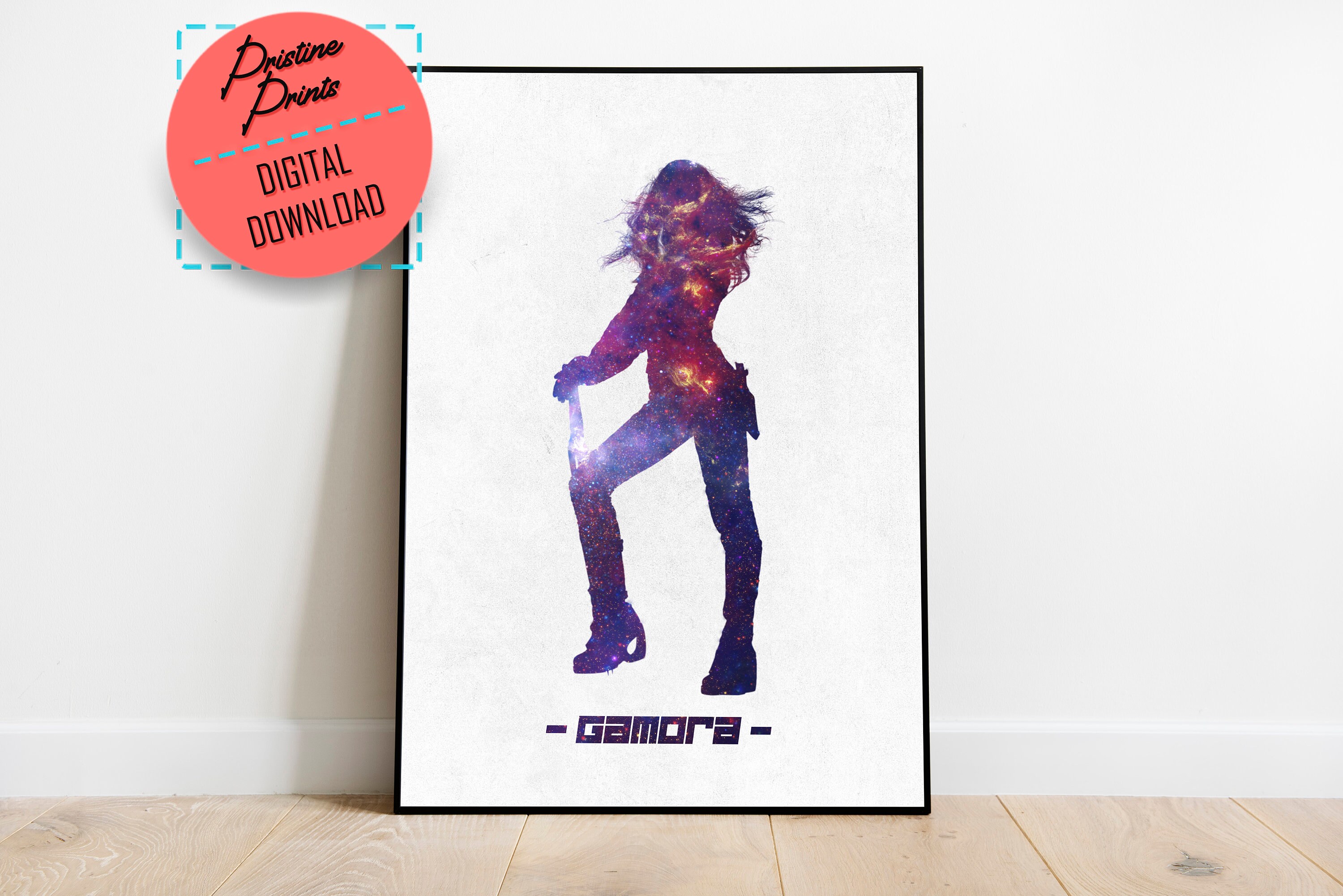 Guardians of the Galaxy Gamora Print, PRINTABLE WALL ART, Marvel Print ...