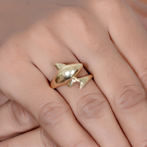 Dolphin Ring - Etsy
