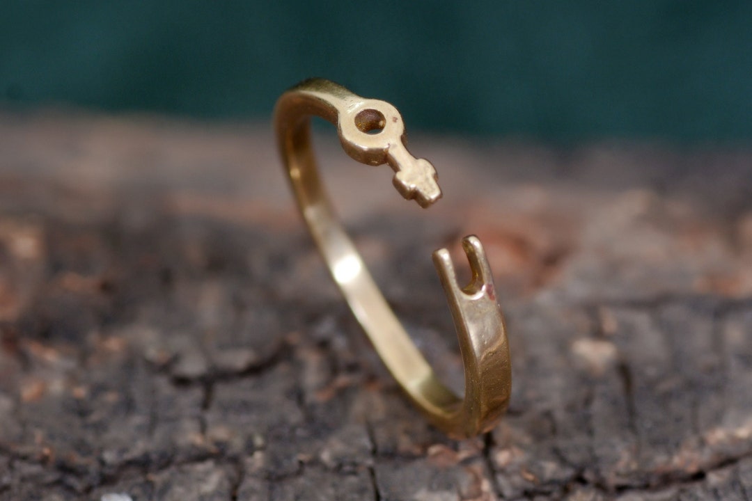 Gold Linked Ring, Dainty Linked Ring, Gold Stacking Ring, Minimalist ...