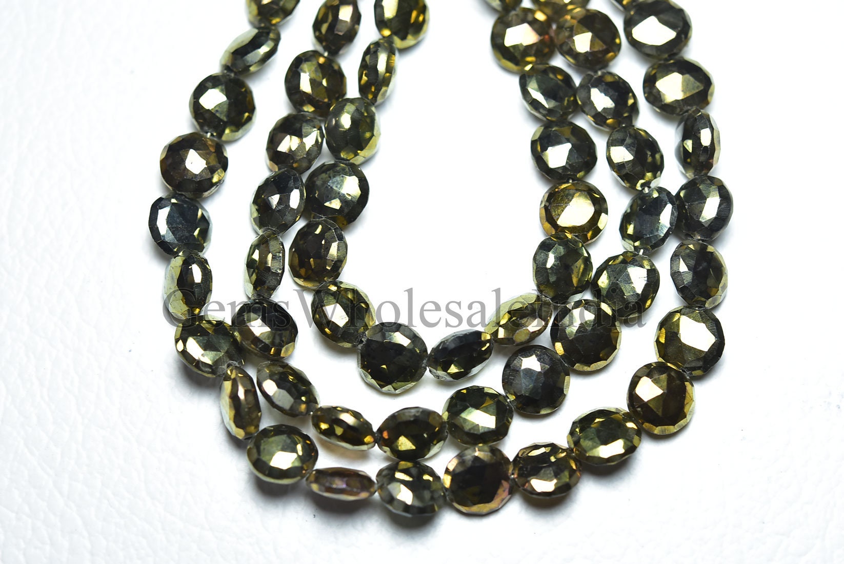 25 pcs AAA Spinel Plated Coating Faceted Coin Briolette | Etsy