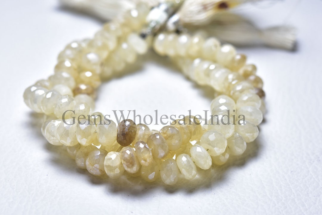 Very Rare Silverite Ruby Faceted Rondelle Silverite Ruby Rondelle Beads ...