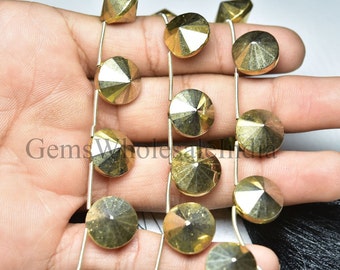Natural Pyrite Smooth Round Beads Quality Pyrite Gemstone - Etsy