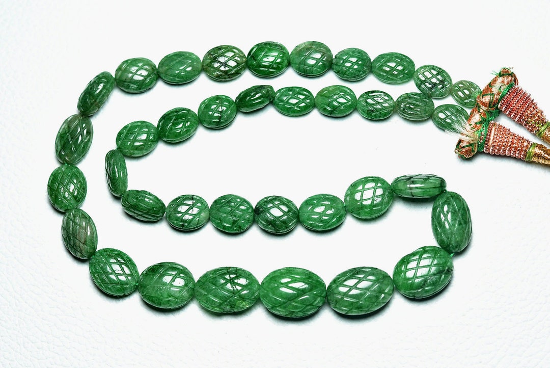177 Cts Natural Beryl Carved Oval Beads Beryl Oval Shape Bead Beryl ...