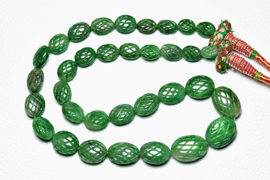 160 Cts Charming Beryl Carved Oval Beads Beryl Oval Shape Bead Beryl ...