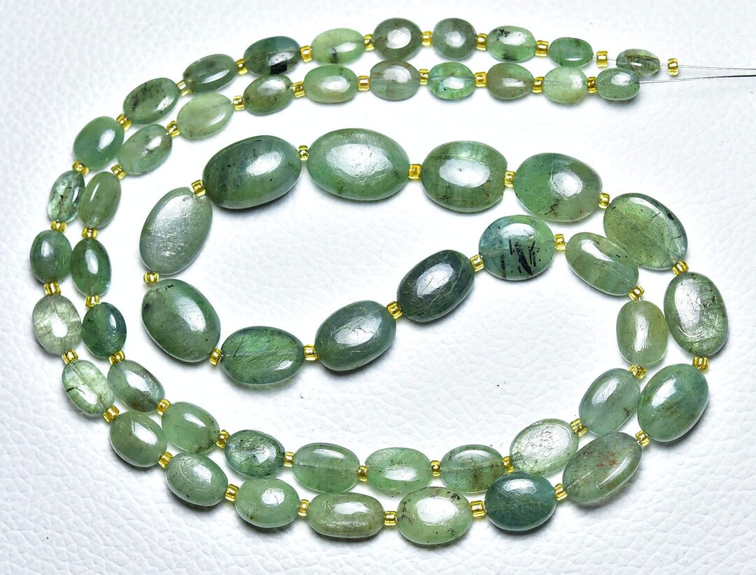 Amazing Emerald Smooth Plain Oval Shape Beads Emerald Oval Bead Emerald ...