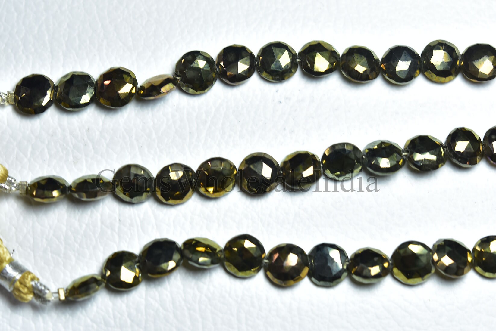 25 pcs AAA Spinel Plated Coating Faceted Coin Briolette | Etsy