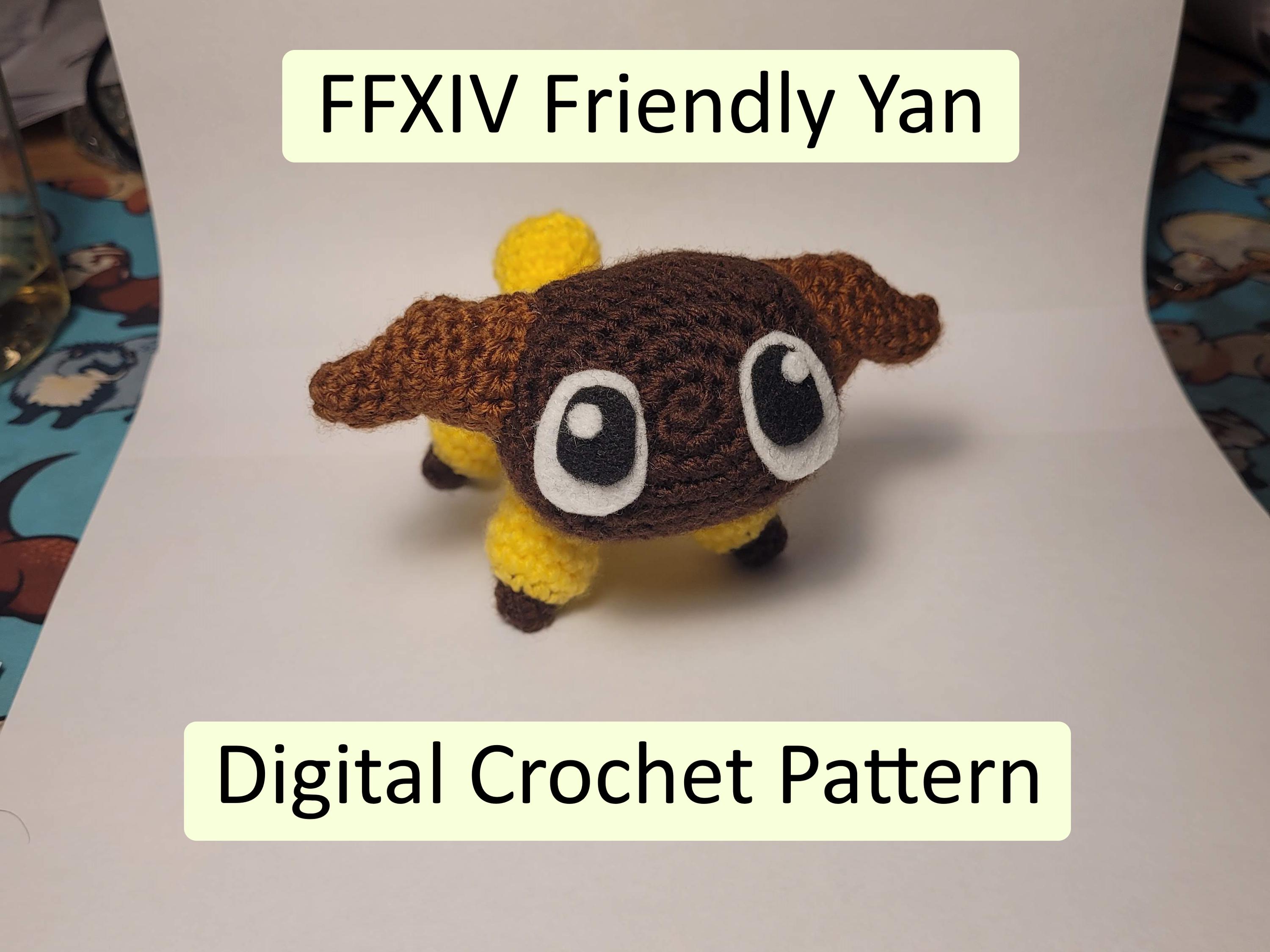 FFXIV Friendly Yan Crochet Pattern - Etsy