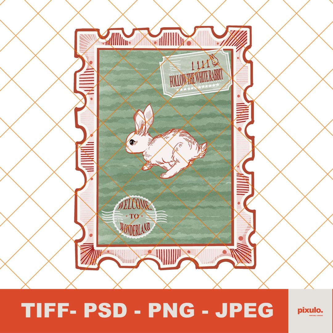 Follow the White Rabbit Png, Welcome to Wonderland Png, JPEG, Tiff, PSD ...