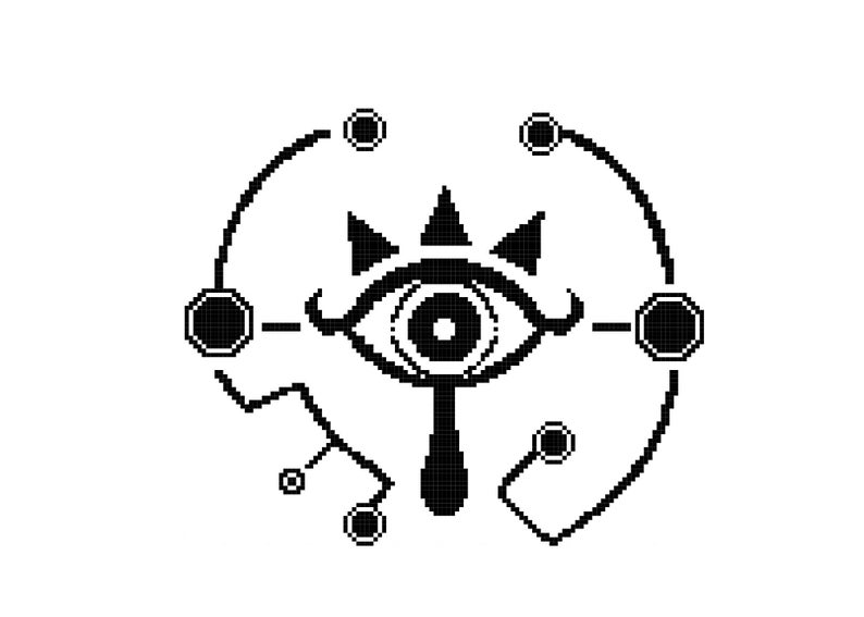 Zelda Inspired Eye Symbol Sheikah | Etsy