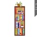 Bookshelf Cross Stitch Pattern: Library Decor (PDF Download) - Etsy