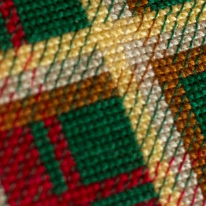 Tartan Canada Map, Canadian Tartan, Maple Leaf Tartan, Cross Stitch ...