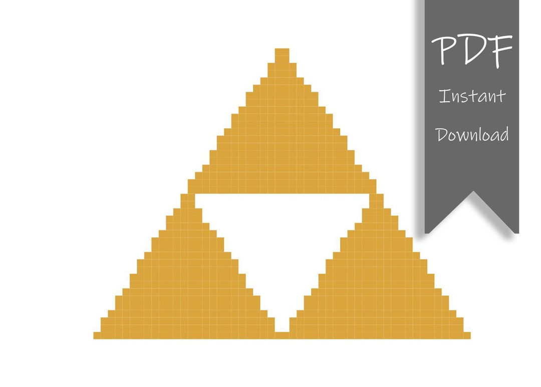 Gaming Triangle, Cross Stitch Pattern DMC Chart Printable PDF Instant ...