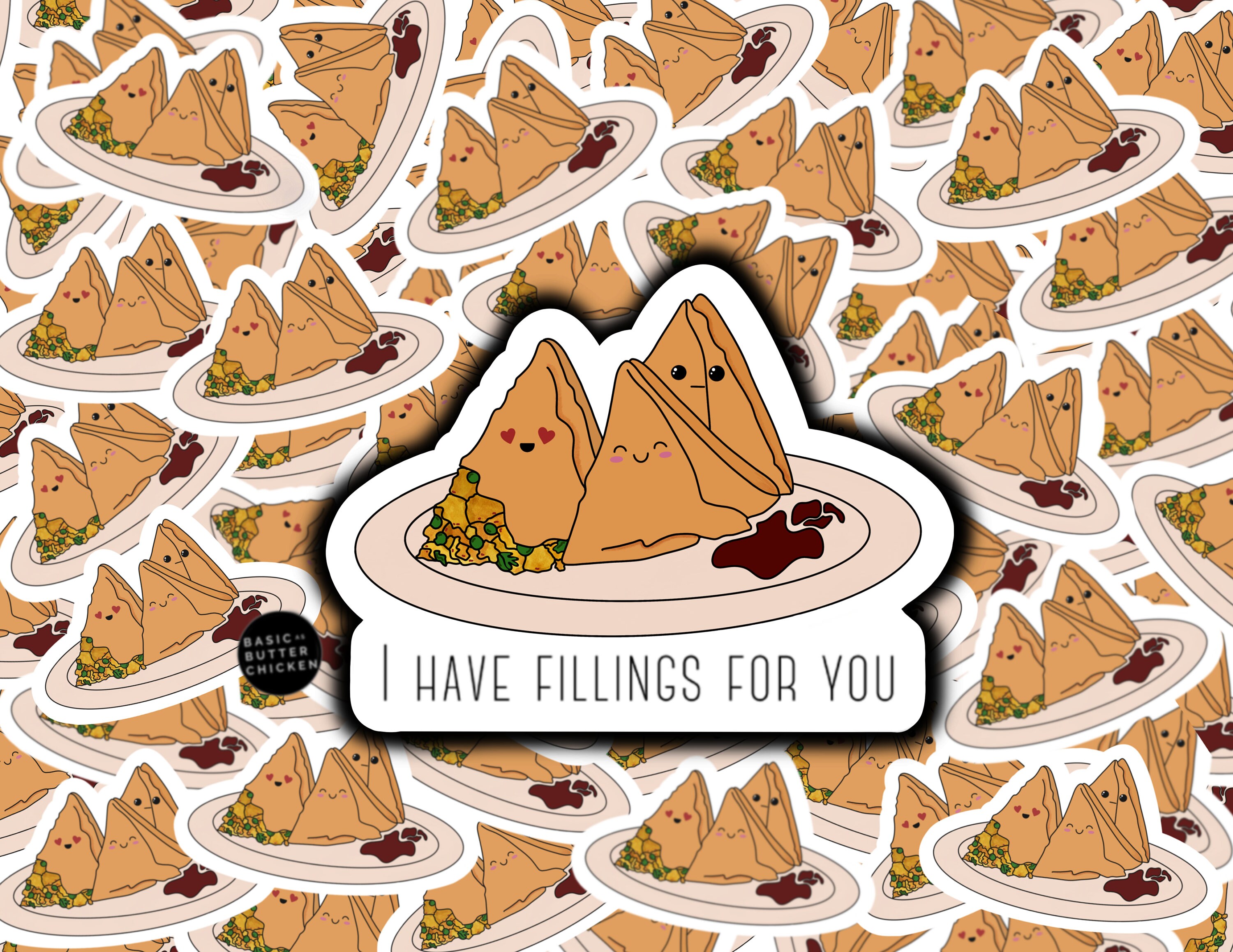 Samosa Sticker | Etsy