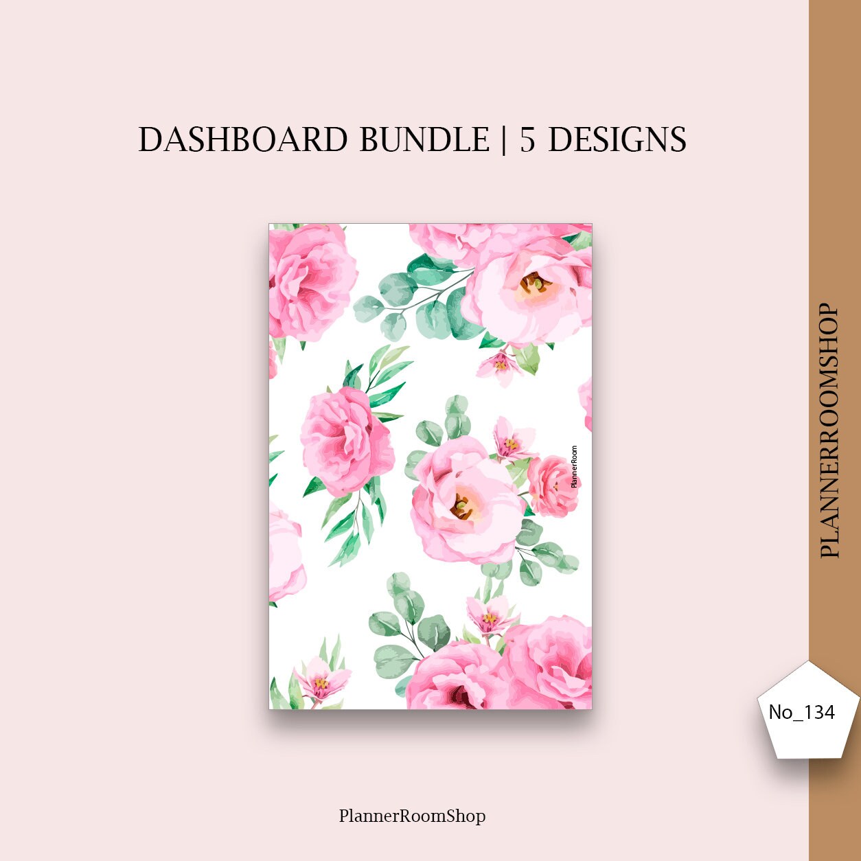 Printable Planner Dashboard, Dashboard Bundle, Floral Bundle Kit, Half ...