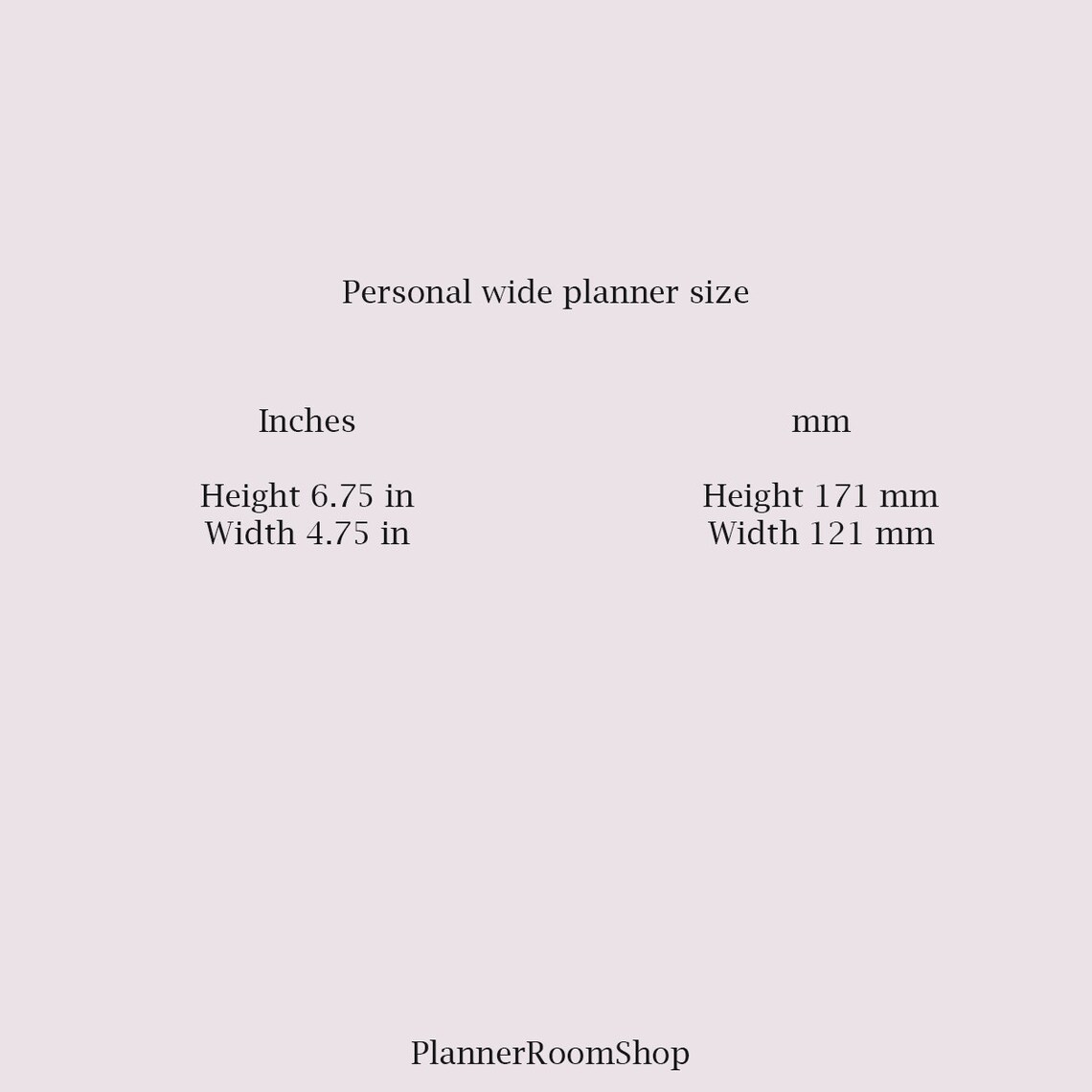 Weekly Planner Printable Personal Wide Planner Inserts Weekly - Etsy