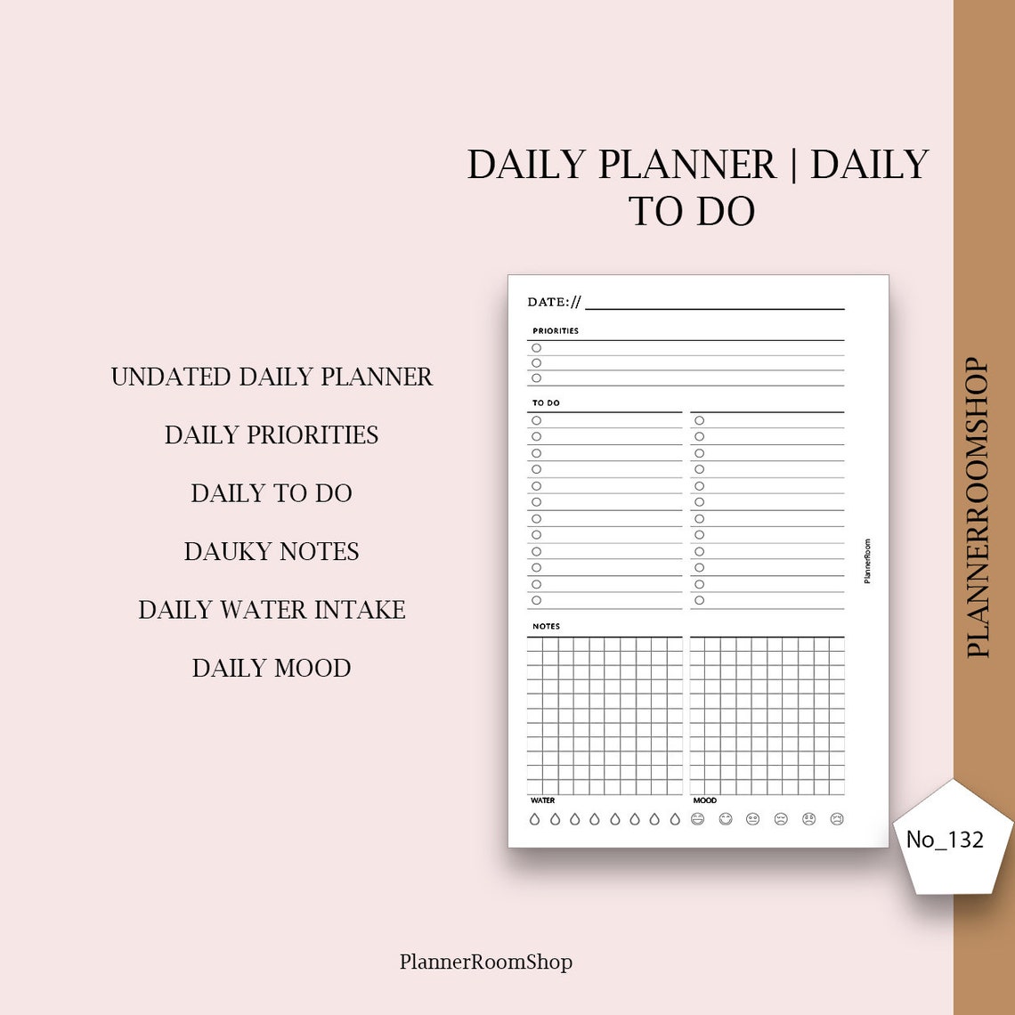 Daily Planner Printable Personal Planner Inserts Daily - Etsy