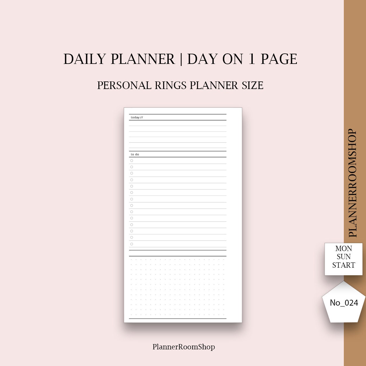 Daily Planner Printable Personal Planner Inserts Daily - Etsy