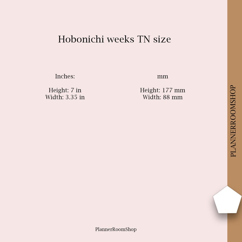 Printable Monthly Layout for Hobonichi Weeks TN Planner Size, Month on ...