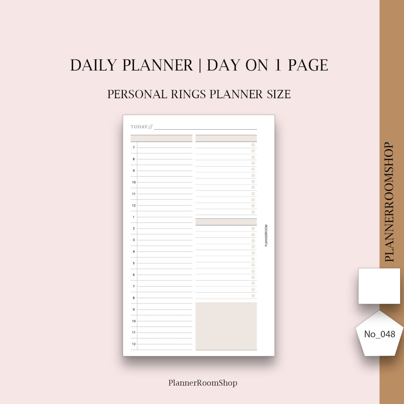 Daily Planner Printable Personal Planner Inserts Daily - Etsy