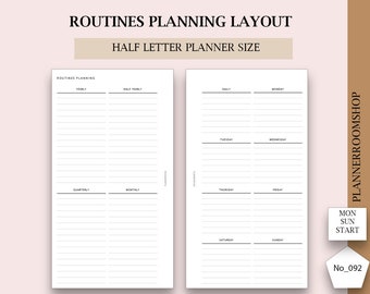 ADHD Planner Adult Daily Printable Planner for Standard A5 - Etsy
