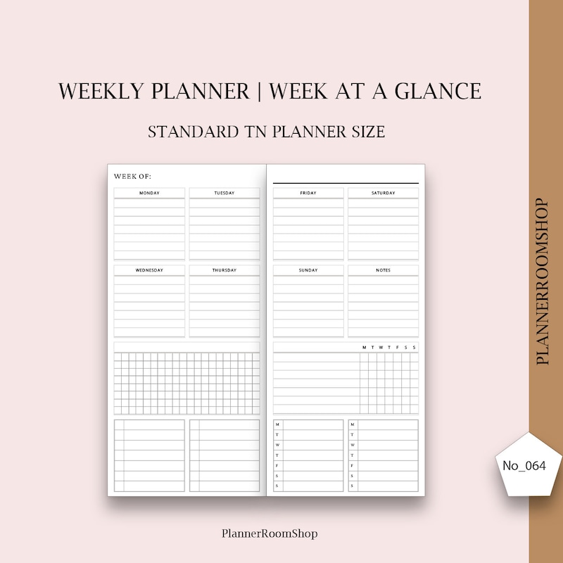 Printable Tn Inserts - Etsy